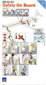 Tarjeta de seguridad: MD-81/82 (SAS Scandinavian Airlines, MundialCol ...