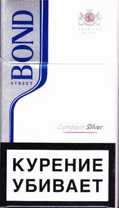 Cigarette Pack: Bond Street Compact Silver (RussiaCol:RU-CT-0658
