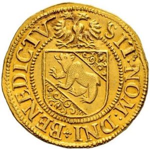 Moneda: 2 Ducats (Cantones suizos(Bern) WCC:fr95(bern)