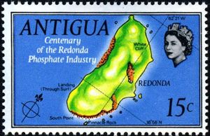 Stamp: Island of Redonda (Chart) (Antigua and Barbuda(Centenary of ...