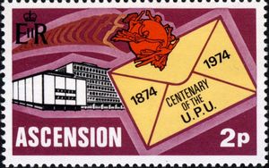 Ascension Island: Centenary of Universal Postal Union (UPU), 1974 : US ...