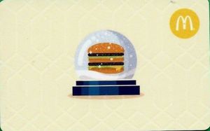Gift Card: Burger snow sphere (McDonald's, Canada) (Christmas) Col:Ca ...