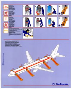 Safety Card: Boeing 757-200 (SunExpress, Türkiye (Turkey)Col:SXS-TR-0007