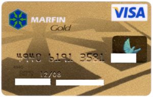 Bank Card: MARFIN Gold VISA (06.07) (Marfin Egnatia Bank S.A ...