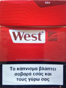 Cigarette Pack: West Red (GreeceCol:GR-CT-1684