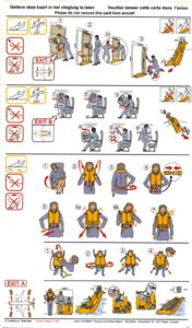 Safety Card: A320 (Thomas Cook Airlines Belgium, Belgium) Col:TCW-BE-0005