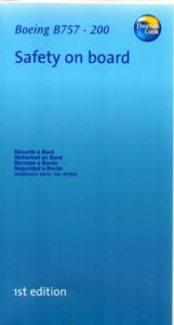 Safety Card: Boeing 757-200 (Thomas Cook Airlines UK, United Kingdom of ...