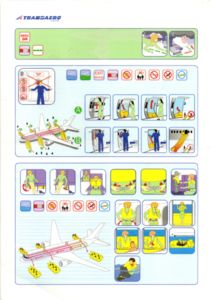 Safety Card: Boeing 767-300 (I) (Transaero, RussiaCol:TSO-RU-0016