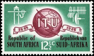 Stamp: ITU Emblem and Symbols (South Africa(Centenary of International ...