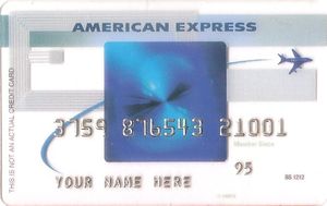Bank Card: American Express Transparent Fly (American Express, United ...