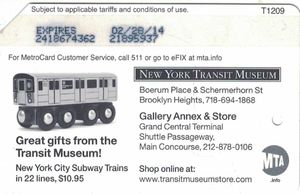 Transport Ticket: New York City Subway Trains (MTA New York, United ...