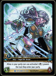 Game Card: Breanna Greenmother (World of Warcraft TCG(Fires of Outland (EA)) Col:WoW-TCG-FOOEA ...