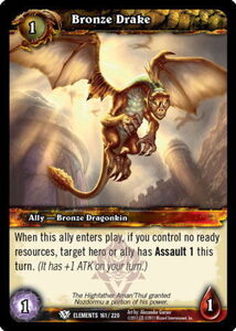 Tarjeta de juego: Bronze Drake (World of Warcraft TCG(War of the ...