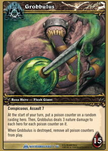 Game Card: Grobbulus (World of Warcraft TCG(Naxxramas) Col:WoW-TCG-NR ...