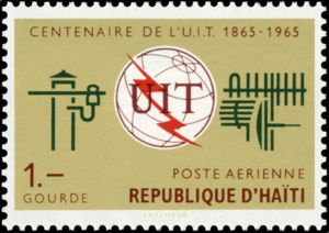 Stamp: Emblem of UIT (Haiti(Centenary of International ...