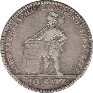Coin: 10 Batzen (Luzern(Luzern Circulatttion Coinage) Col:CH-LZ-000023 ...