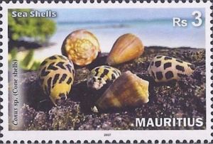 Stamp: Sea Shells of Mauritius (Mauritius(Sea shells of Mauritius) Mi ...