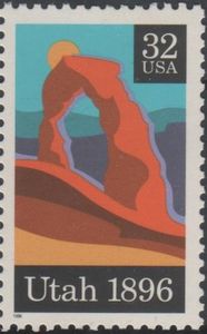 Stamp: Utah Statehood (United States of America(Statehood Utah) Mi:US ...
