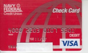 Bank Card: Check Card (Navy Federal Credit Union, United States of ...