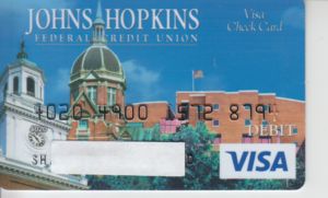 Bank Card: Johns Hopkins (Johns Hopkins Federal Credit Union, United ...