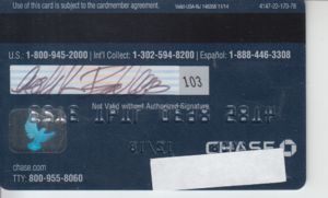 Bank Card: Slate (Chase, United States of America) Col:US-VI-0434