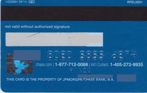 Bank Card: Liquid (Chase, United States of America) Col:US-VI-0435