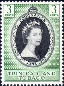 Stamp: Queen Elizabeth II (1926-2022) (Trinidad and Tobago(Coronation ...