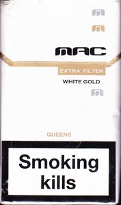 Cigarette Pack: Mac Extra Filter White Gold (United Arab Emirates(Mac ...