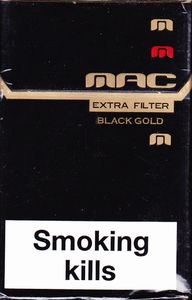 Cigarette Pack: Mac Extra Filter Black Gold (United Arab Emirates(Mac ...