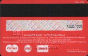 Bank Card: BANCO COLUMBIA (Banco Columbia, ArgentinaCol:AR-MC-0003.01