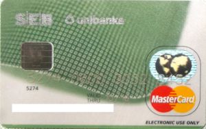 Bank Card: SEB Unibanka Mastercard (SEB Latvija Unibanka, LatviaCol:LV ...