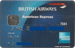 Bank Card: British Airways, American Express (American Express, United ...