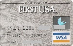 Tarjeta de Banco: First USA Platinum (First USA Bank, Estados Unidos de ...