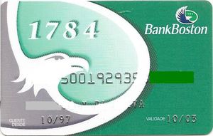 Bank Card: BankBoston 1784 (BankBoston, UruguayCol:UY-CR-0002