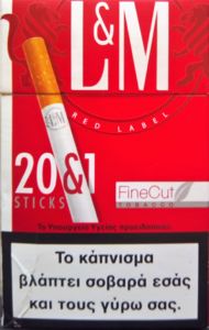 Zigarettenschachtel: L&M Red Label 21 (Griechenland(L&M Red Label 21 ...