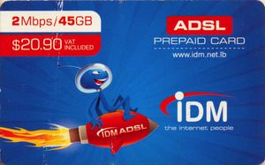 Functional Card: IDM, ADSL 2Mb/45Gb (face value = 20,90) (Internet ...