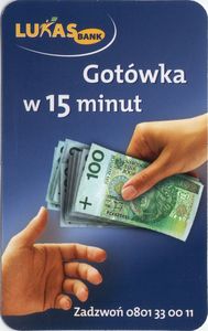 Calendario de Bolsillo: Lukas Bank (Polonia(Banks) Col:PL-2008-Bank-002 B