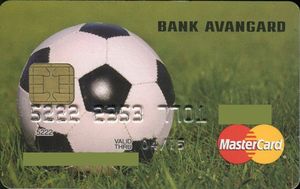 Bank Card: Soccerball (Bank Avangard, RussiaCol:RU-MC-0936.02