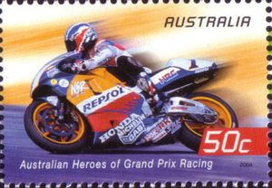 Stamp: Mick Doohan (Australia(Australian Heroes of Grand Prix ...