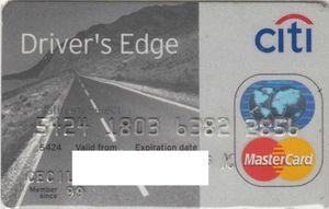 Bank Card: Driver's Edge (Citibank, United States of America) Col:US-MC ...