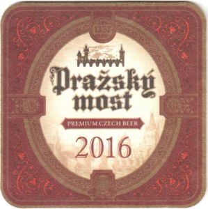 Beer Coaster: Prazsky most (Prazsky most u Valsu, Czech RepublicCol:CZ ...