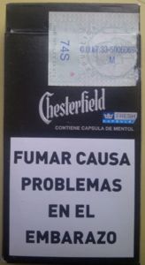 Cigarette Pack: Chesterfield Fresh Capsule (ArgentinaCol:AR-CT-0085