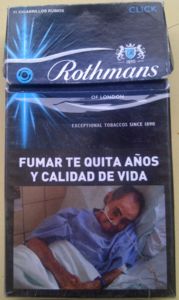 Cigarette Pack: Rothmans Click (Argentina(Rothmans Click) Col:AR-CT-0116