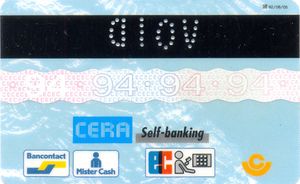 Bank Card: CERA ec card 94 (CERA, BelgiumCol:BE-GM-0015.01