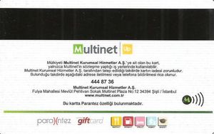 Functional Card: Multinet / Up - İPara (Multifunctional Cards, Türkiye (Turkey)(Multinet) Col:TR ...