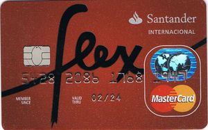 Bank Card: Santander Flex Internacional (Banco Santander, BrazilCol:BR ...
