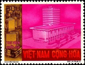 Stamp: National library (Vietnam, South(National Library) Mi:VN-S VII ...