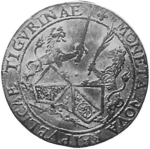 Coin: 1 Thaler (Swiss Cantons) (Zurich) WCC:km66 (zurich)