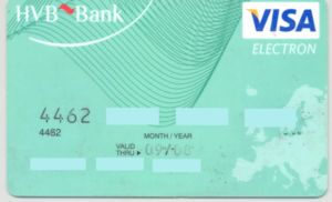Bank Card: HVB Green (HVB Bank, RomaniaCol:RO-VE-0136.02
