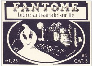 Drink Label: Fantome biere artisanale (Brasserie FantÔme, BelgiumCol:BE ...